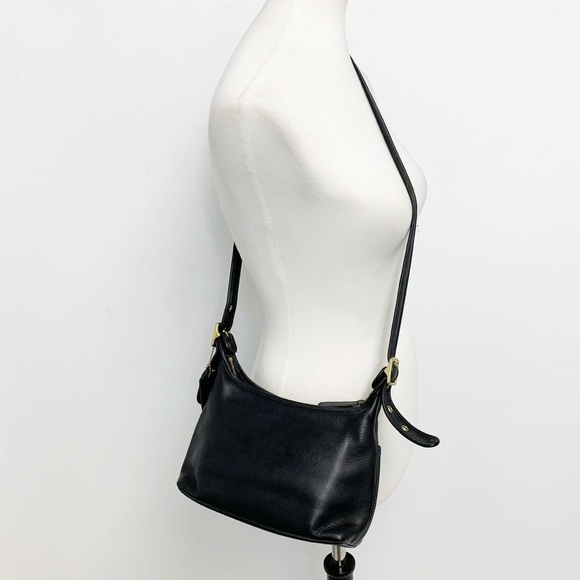 Coach | Bags | Coach Vintage Originals 936 Black Leather Crossbody ...